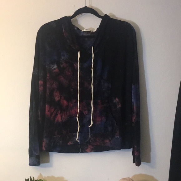 Ginger G | Tops | Nwot Oil Spill Colored Tie Dye Hoody | Poshmark